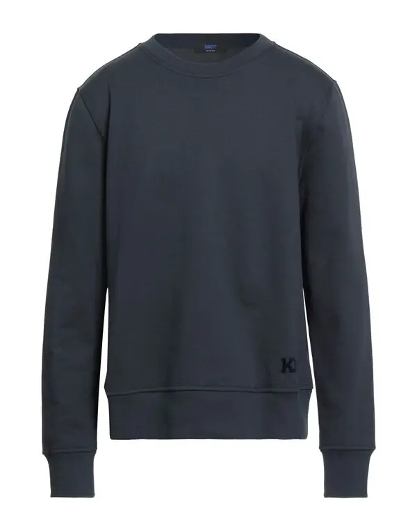 Kiton Cotton-blend Flocked Sweatshirt - Navy