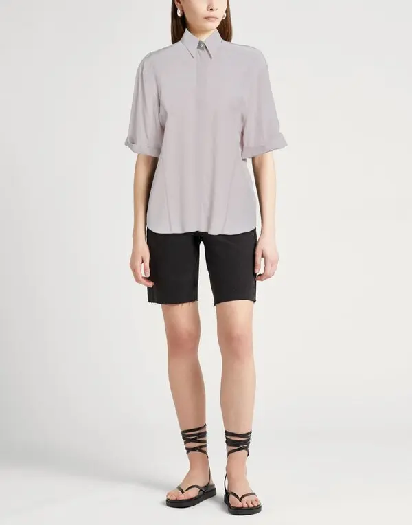 Brunello Cucinelli Chiffon Embellished Shirt