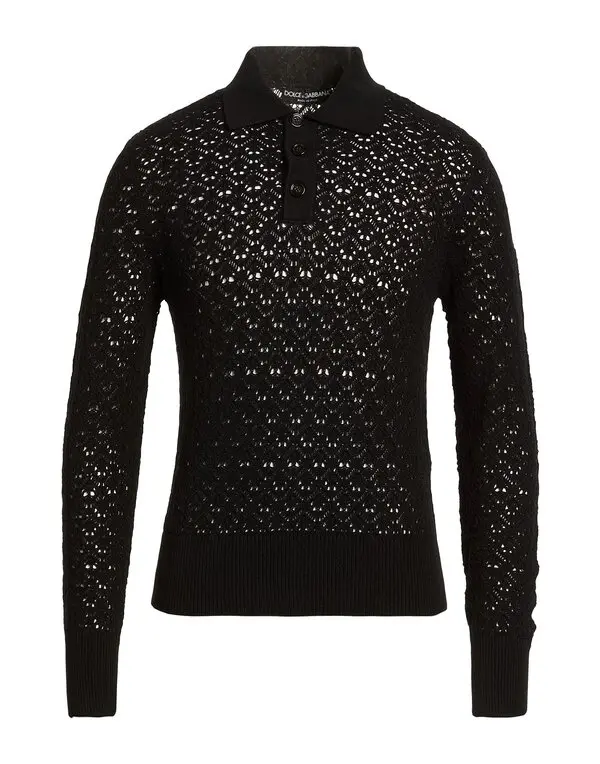 Dolce & Gabbana Cashmere Crochet Knit Sweater