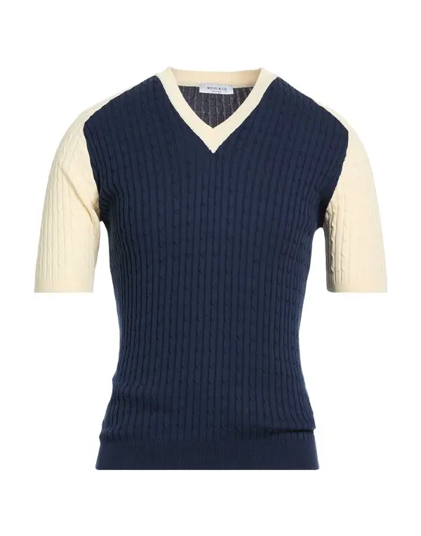 WOOL & CO Cotton Cable-knit Sweater