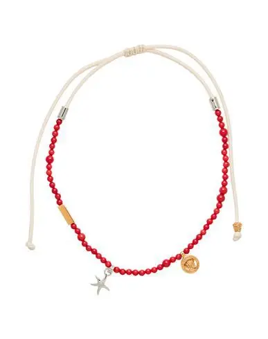 Versace Necklace With Charms - Red