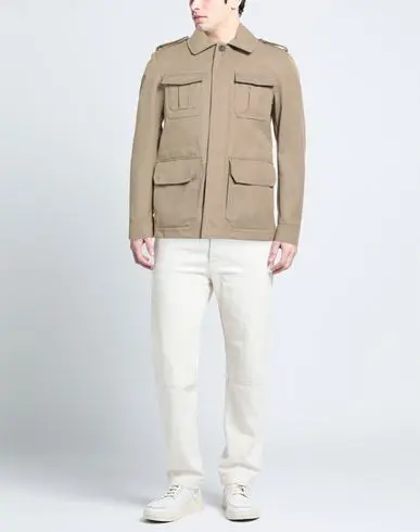 Montedoro Safari Jacket In Polyester, Cotton, And Polyurethane - Beige