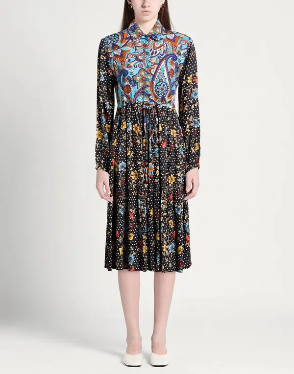 CONNOR & BLAKE Paisley-print Twill Midi Shirt Dress