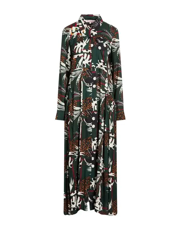 CONNOR & BLAKE Maxi Shirt Dress - Green