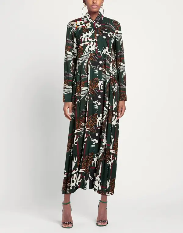 CONNOR & BLAKE Maxi Shirt Dress - Green