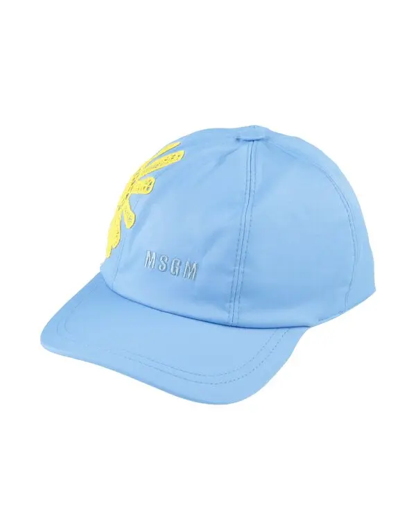 MSGM Hat In Cotton And Elastane - Blue