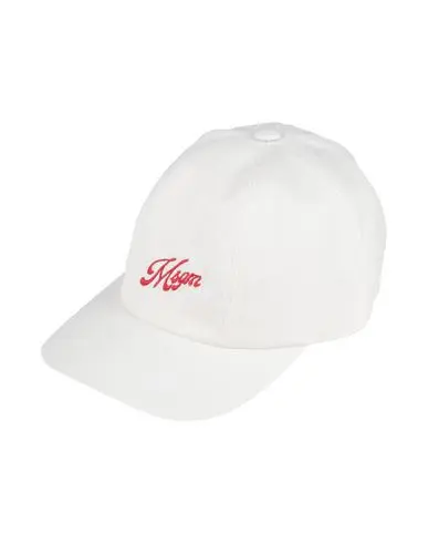 MSGM Cotton Blend Baseball Cap - Ivory