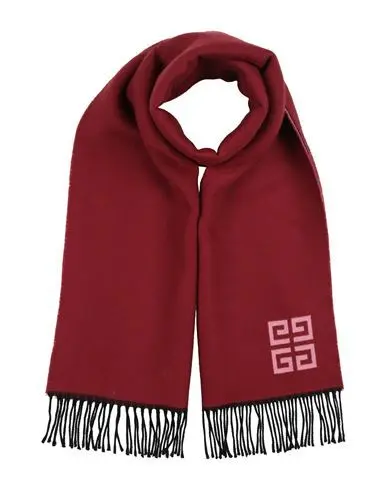 Givenchy Scarf Charcoal Wool - Red