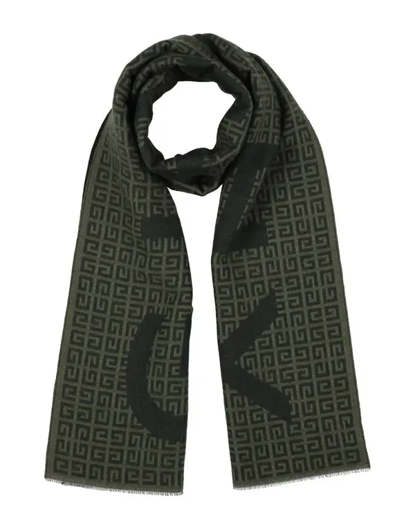 Givenchy Scarf Wool, Virgin Wool, Silk - Green