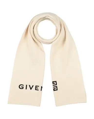 Givenchy Scarf Cream Wool, Cashmere - White