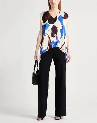 KAOS Viscose Floral Print V-neck Sleeveless Top