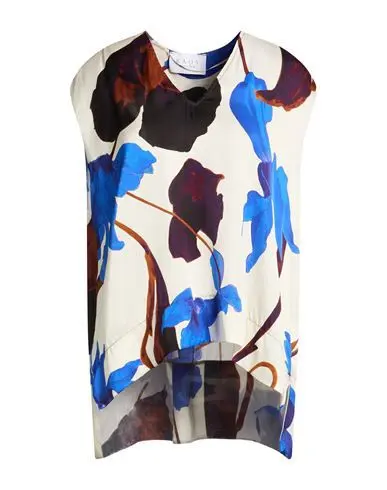 KAOS Floral-print Viscose Top - White