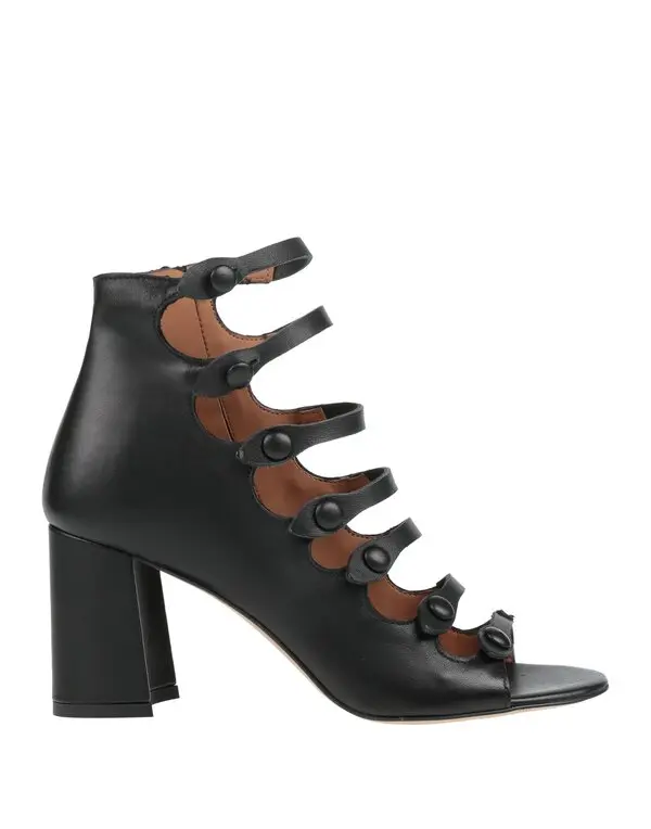 OVYE Leather Open-toe Ankle Boots