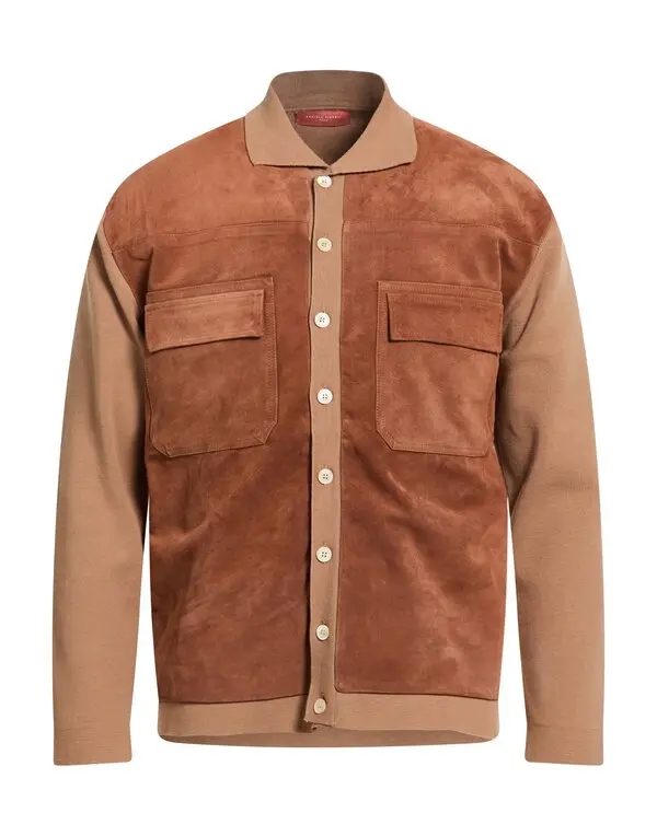 DANIELE FIESOLI Suede Knit Jacket