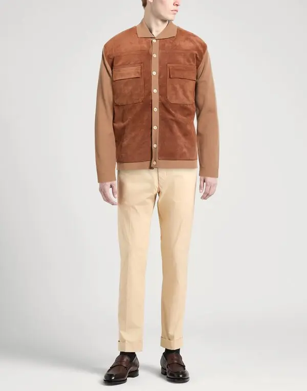 DANIELE FIESOLI Suede Knit Jacket