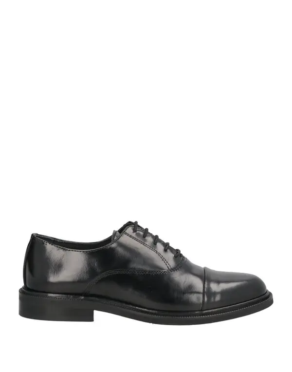 BALDININI Lace-up Glossed-leather Oxford Shoes