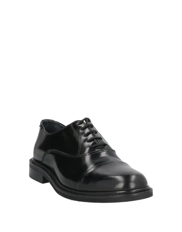 BALDININI Lace-up Glossed-leather Oxford Shoes
