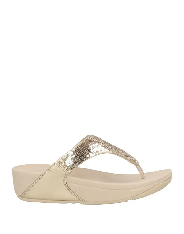 Fitflop Synthetic Material Thong Sandals With Sequins - Grey