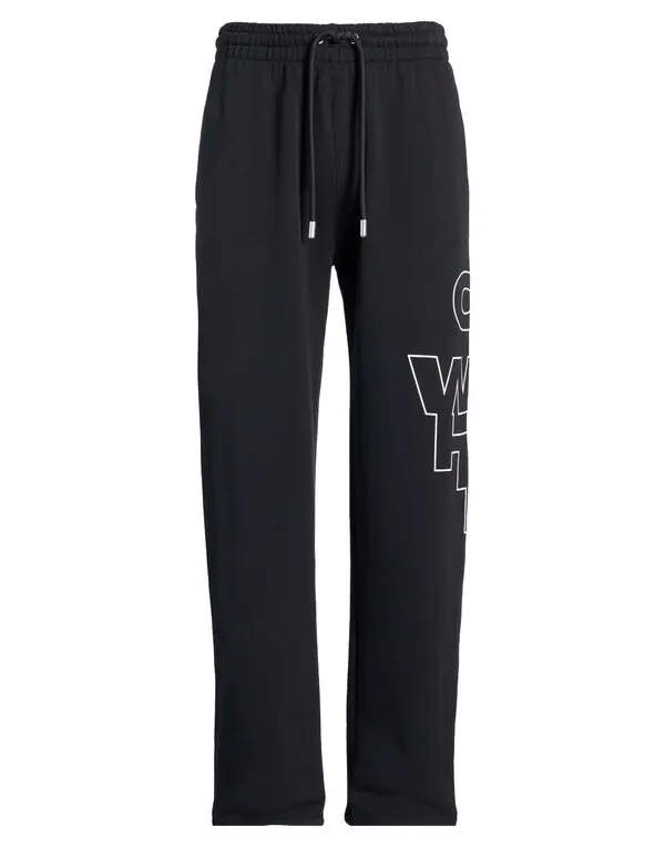 Off-White Pants Size Cotton, Elastane