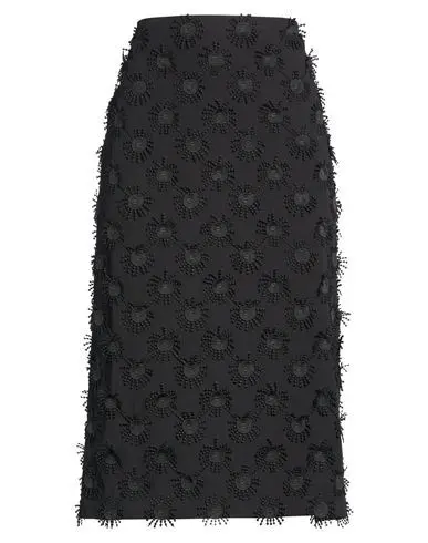 MSGM Appliqued Midi Skirt - Black