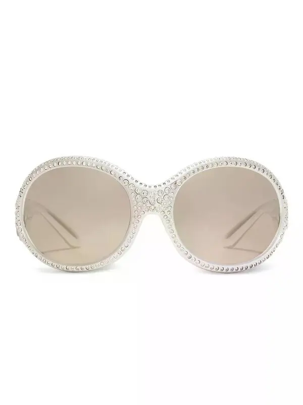 Dolce & Gabbana Oval-frame Sunglasses - White