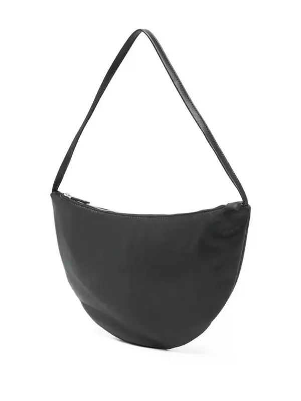 THE ROW Zip Shoulder Bag - Black