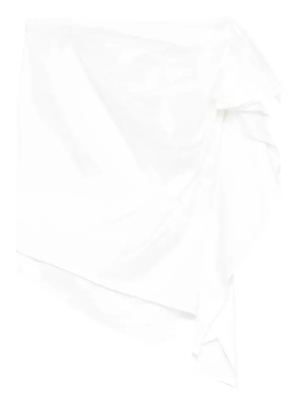 THE GARMENT Cyprus Draped Mini Skirt - White