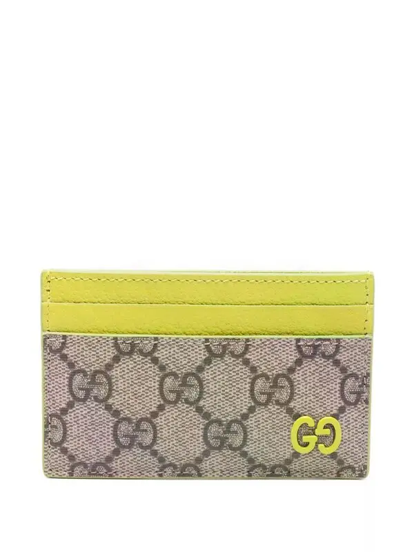 Gucci Gg Supreme Cardholder - Neutrals