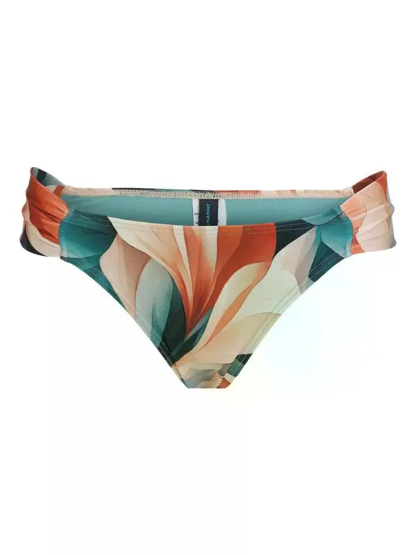 LYGIA & NANNY Biarritz Printed Bikini Bottom - Neutrals