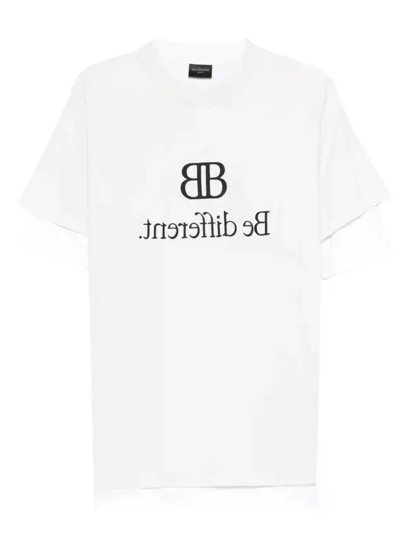 Balenciaga Layered Graphic T-shirt - White