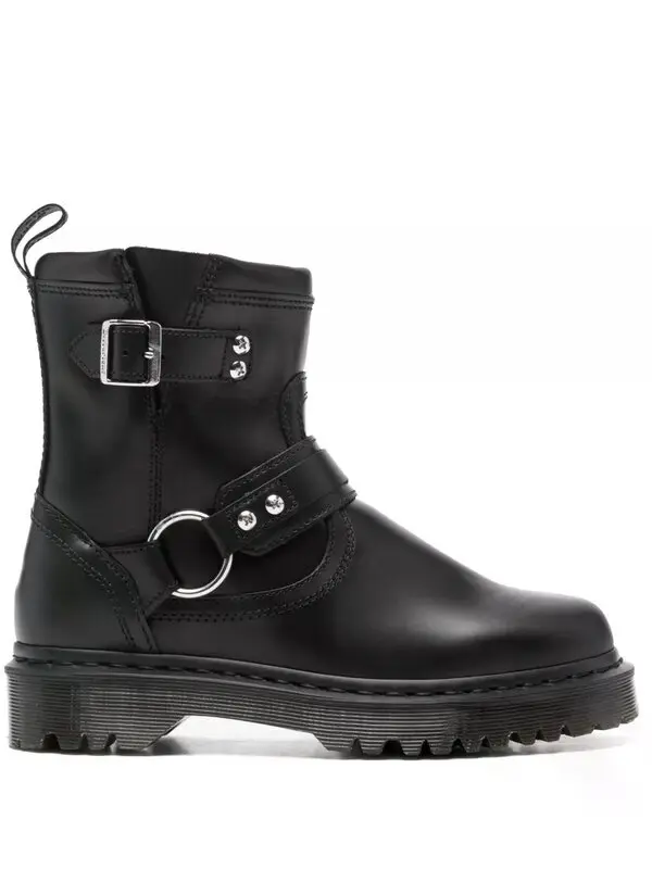 Dr. Martens Buckled Ankle Boots - Black