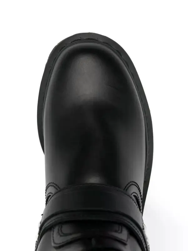 Dr. Martens Buckled Ankle Boots - Black