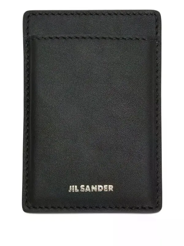 JIL SANDER Logo-print Card Holder - Black