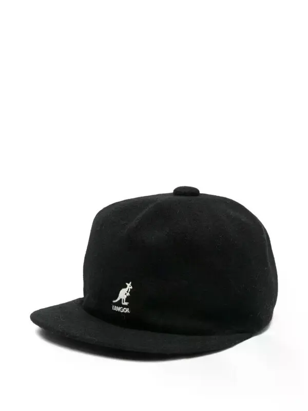 KANGOL Embroidered Cap - Black