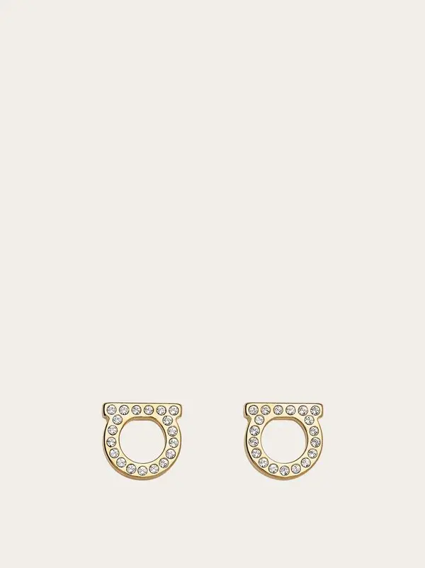 FERRAGAMO Gancini Stud Earrings - Gold