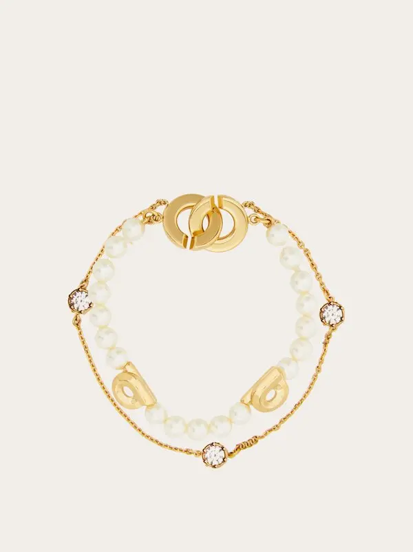 FERRAGAMO Double Strand Bracelet - Gold