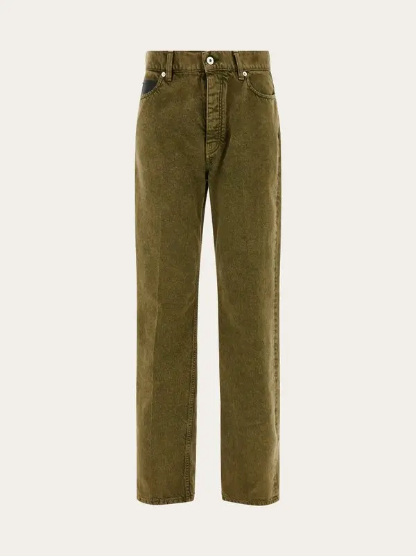 FERRAGAMO Five Pocket Jeans - Green