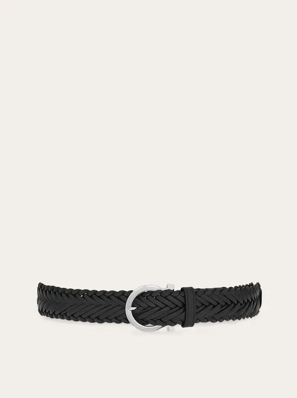 FERRAGAMO Gancini Fixed-length Belt - Black