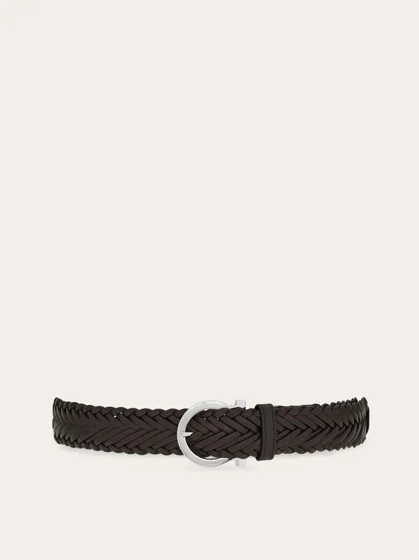 FERRAGAMO Gancini Fixed-length Belt - Brown