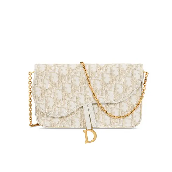 Dior Saddle Pouch With Chain