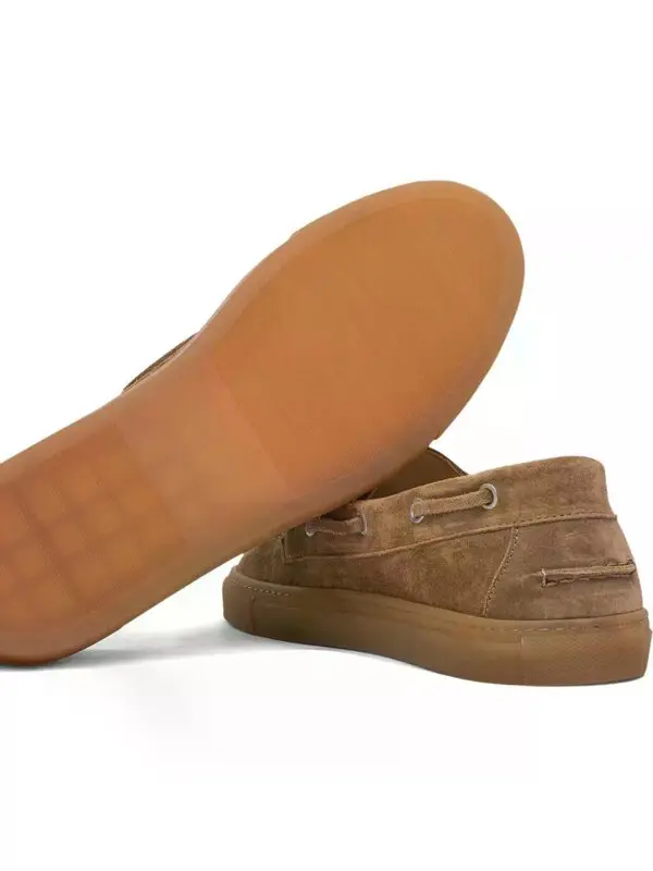 SUMMERY COPENHAGEN Suede Lace-up Loafers - Brown