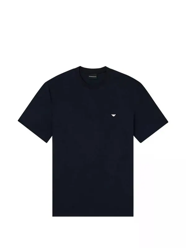 Emporio Armani Logo-print Crew-neck T-shirt - Black
