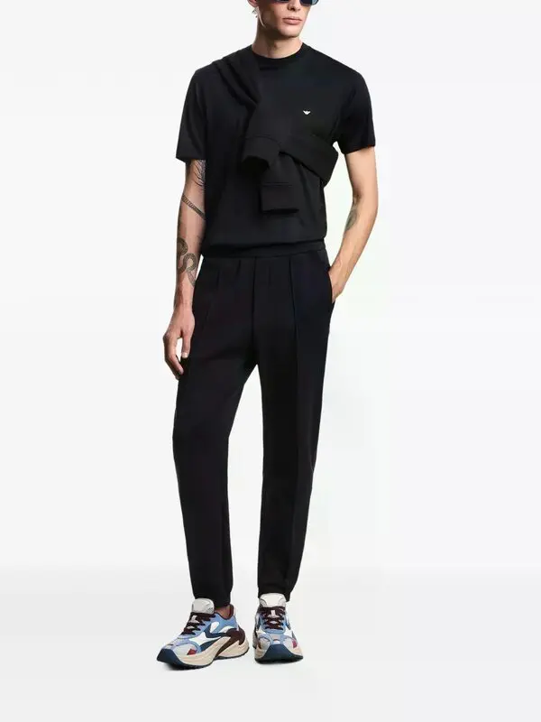 Emporio Armani Logo-print Crew-neck T-shirt - Black