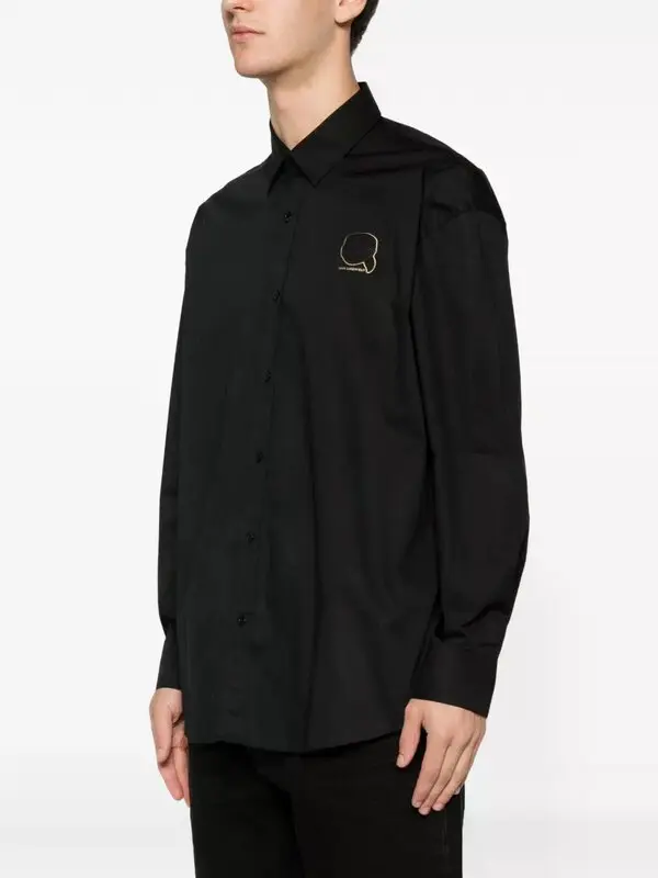 Karl Lagerfeld Ikonic Karl-motif Shirt - Black