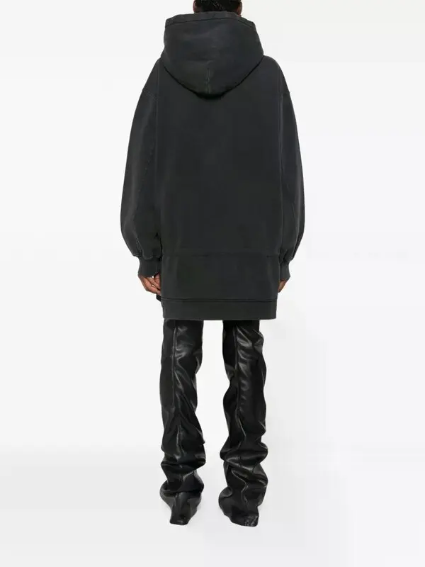 Alexander Wang Dropped-waist Hoodie Mini Dress - Black