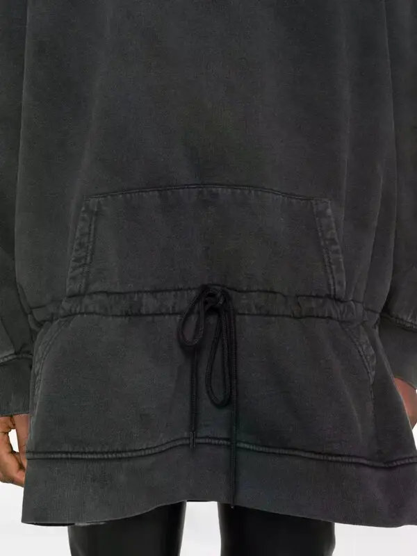 Alexander Wang Dropped-waist Hoodie Mini Dress - Black