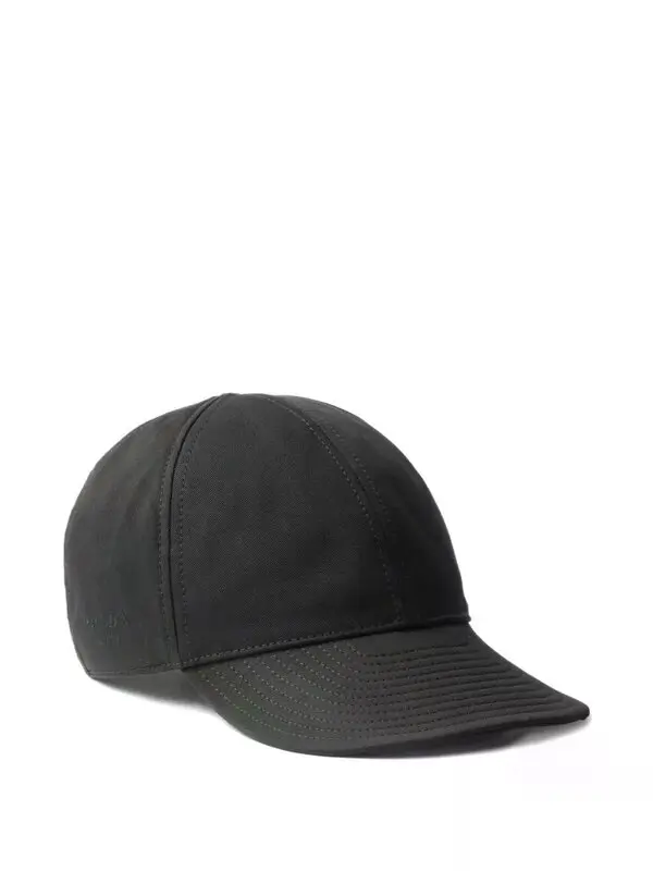 Prada Cotton Baseball Cap - Black