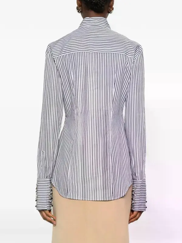 Sportmax Embellished Striped Shirt