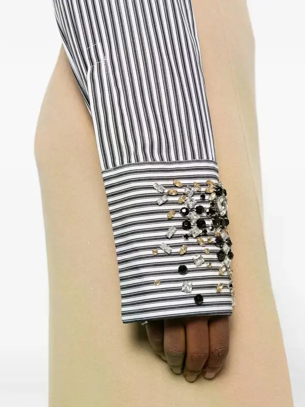 Sportmax Embellished Striped Shirt