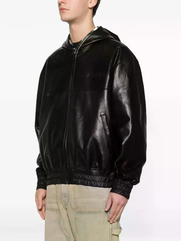 Amiri Leather Zip Jacket